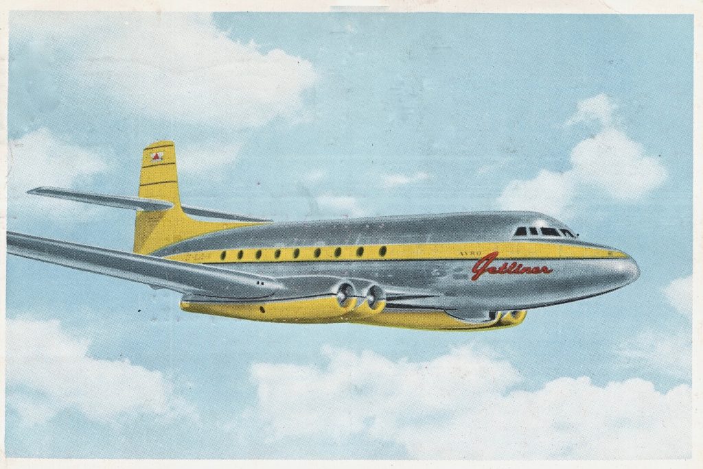 First Generation Pure Jet Commercial Aircraft on Postcards - World ...