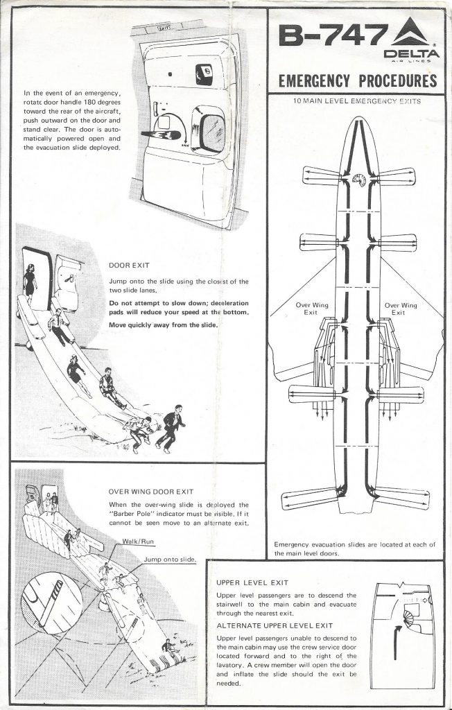 The “Queen” at 50 – Early 747 Safety Cards - World Airline Historical ...
