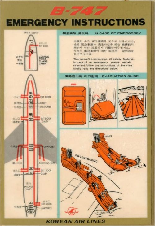 The “Queen” at 50 – Early 747 Safety Cards - World Airline Historical ...