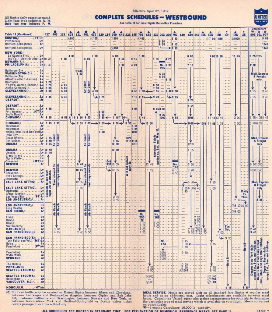 Timetables from the Past - World Airline Historical Society