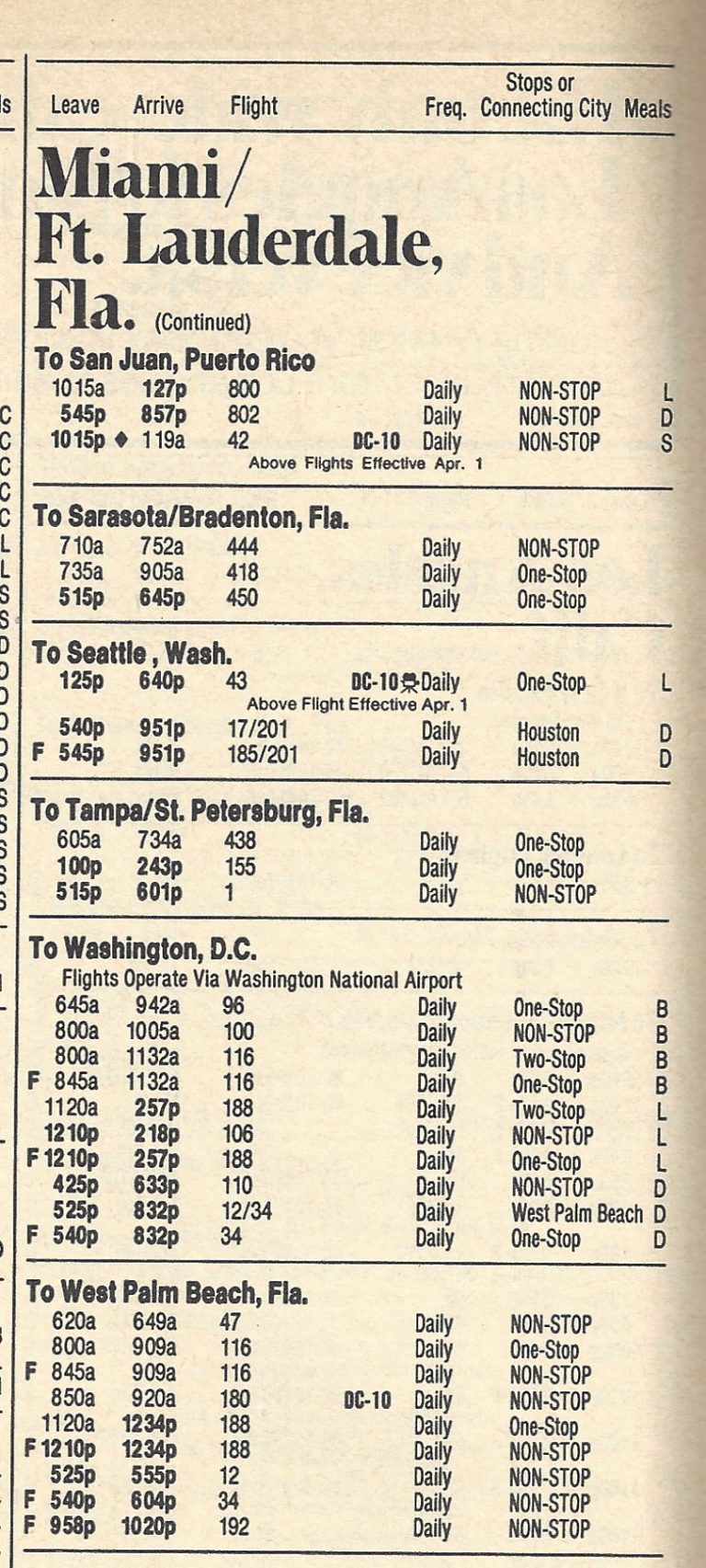 Airline Timetables Archives - World Airline Historical Society