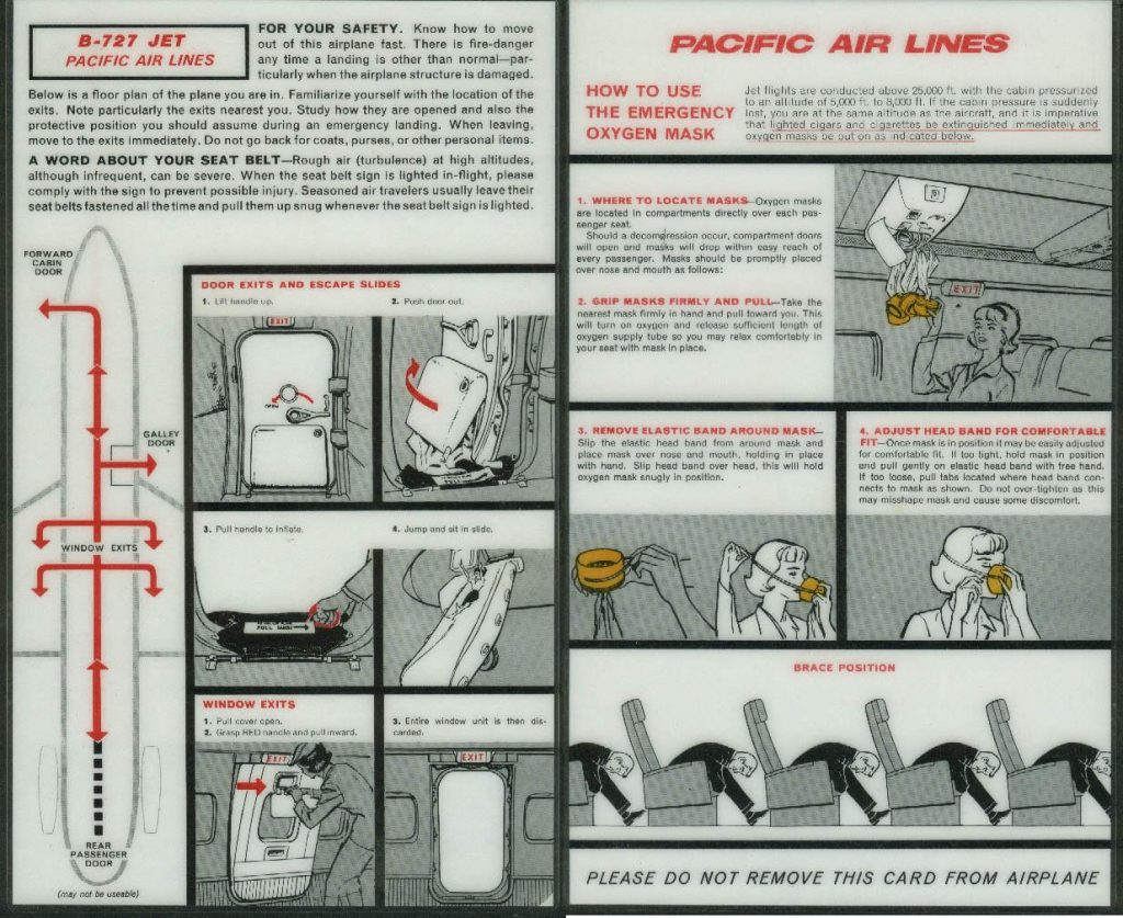 SAFETY CARDS of Local Service Airlines – Part # 1 - World Airline ...