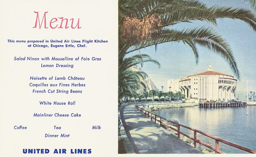 Airline Menu Postcards - World Airline Historical Society