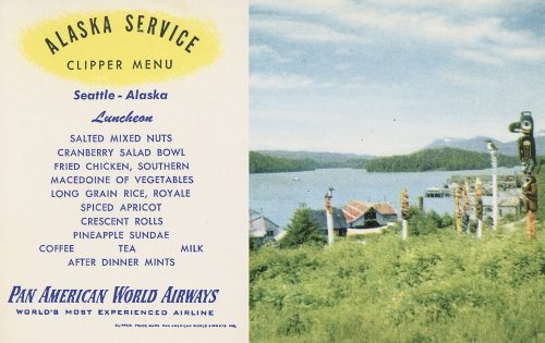 Airline Menu Postcards - World Airline Historical Society