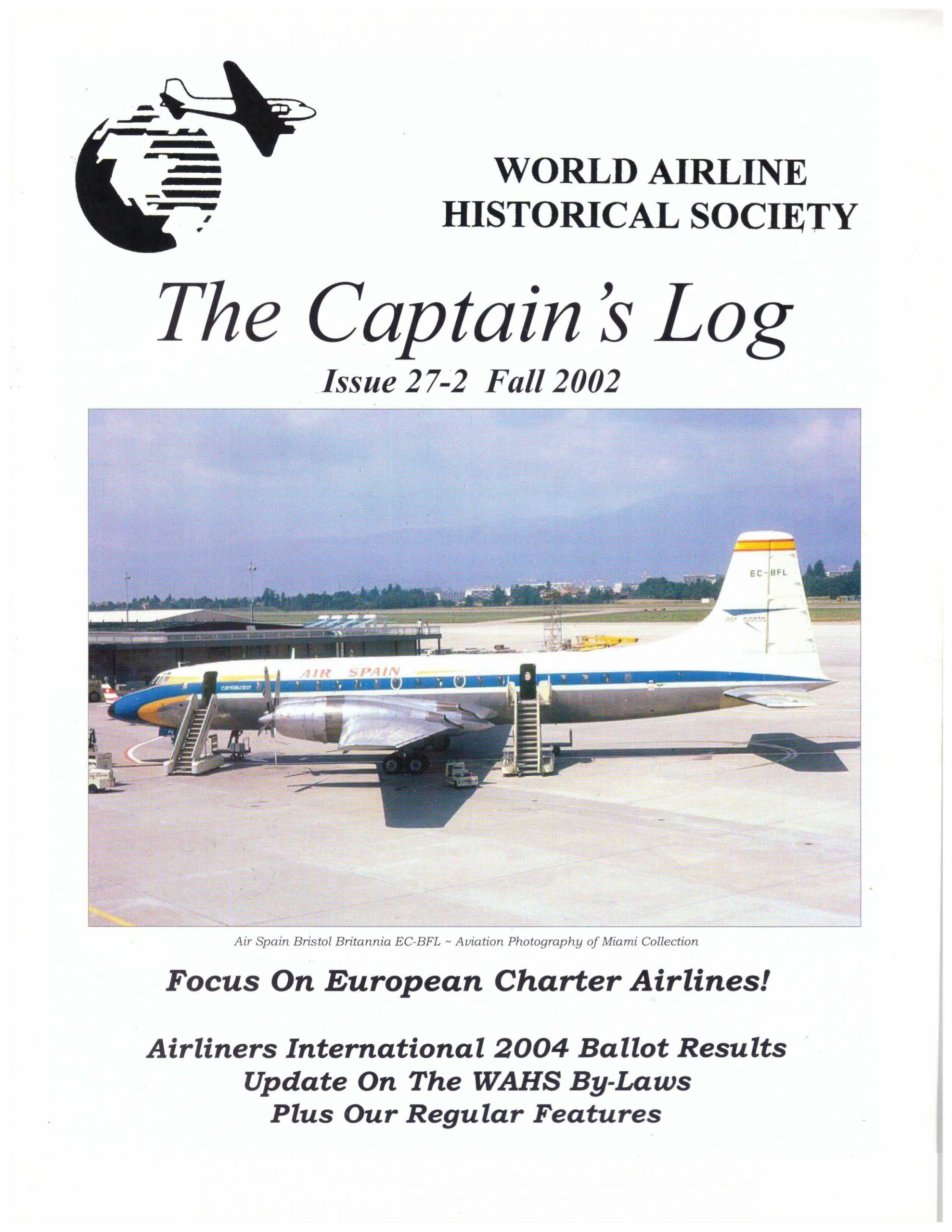 Captain's Log Archives - World Airline Historical Society