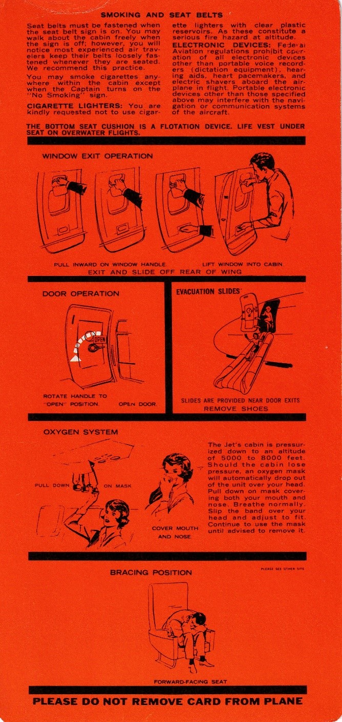 Safety Cards Archives - World Airline Historical Society